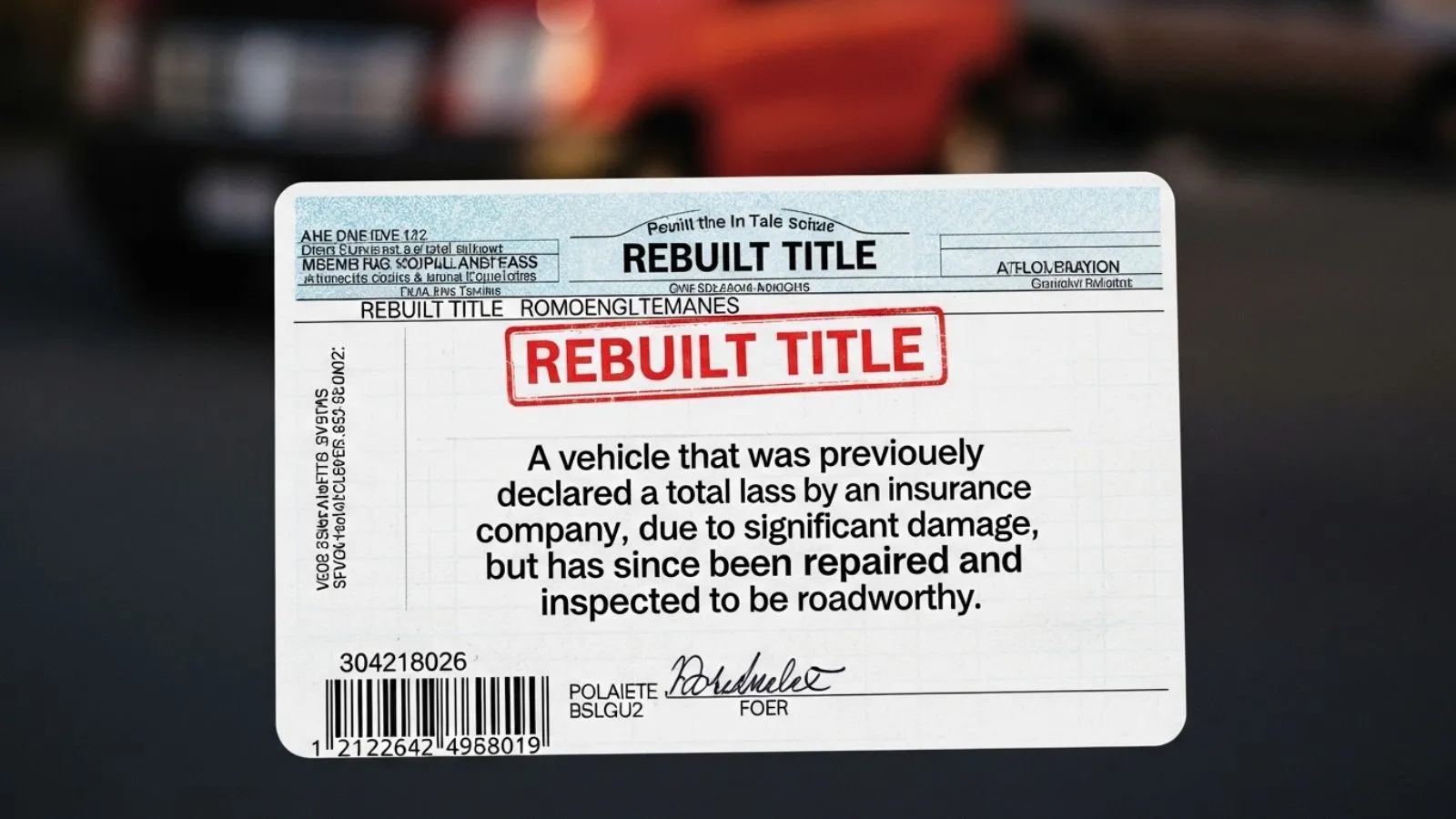 What Does a Rebuilt Title Mean? Avoid Costly Mistakes